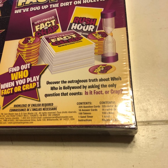 Spin Masters | Toys | Fact Or Crap Celebrity Trivia Game | Poshmark